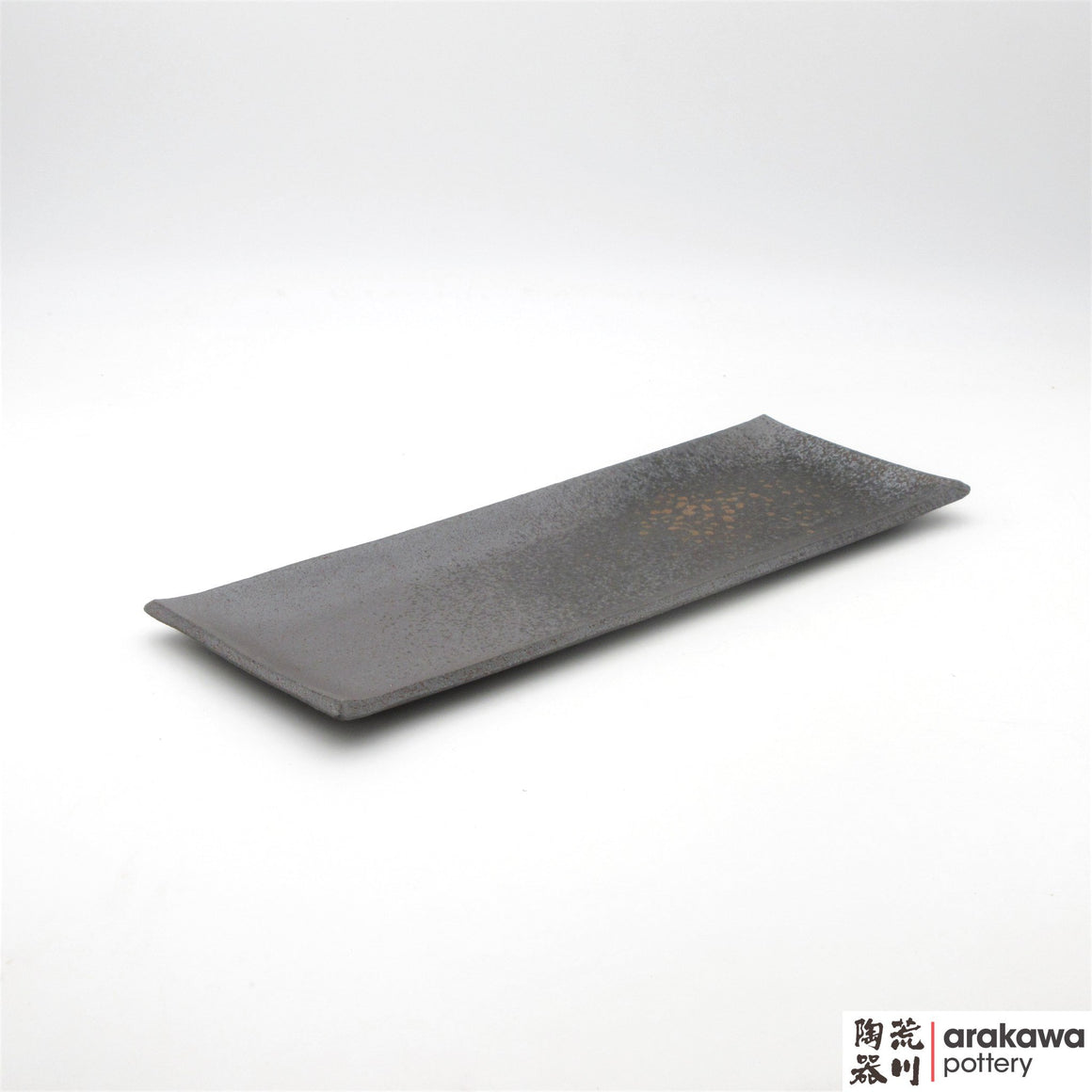 Handmade Ceramic Dinnerware: Long Rectangular Plate, Wood Ash Glaze ...